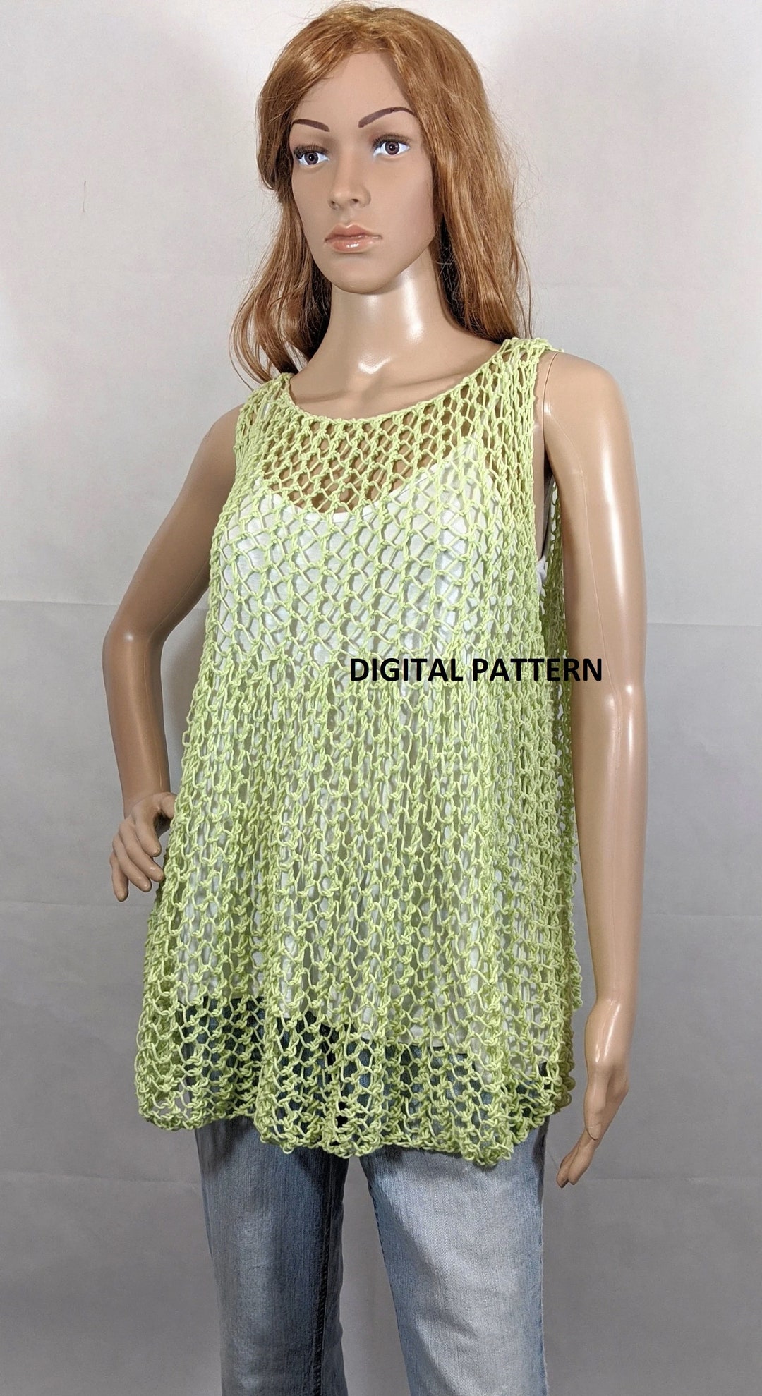 Quick Knit PATTERN, Knit Tank Pattern, Summer Tank Top - Etsy