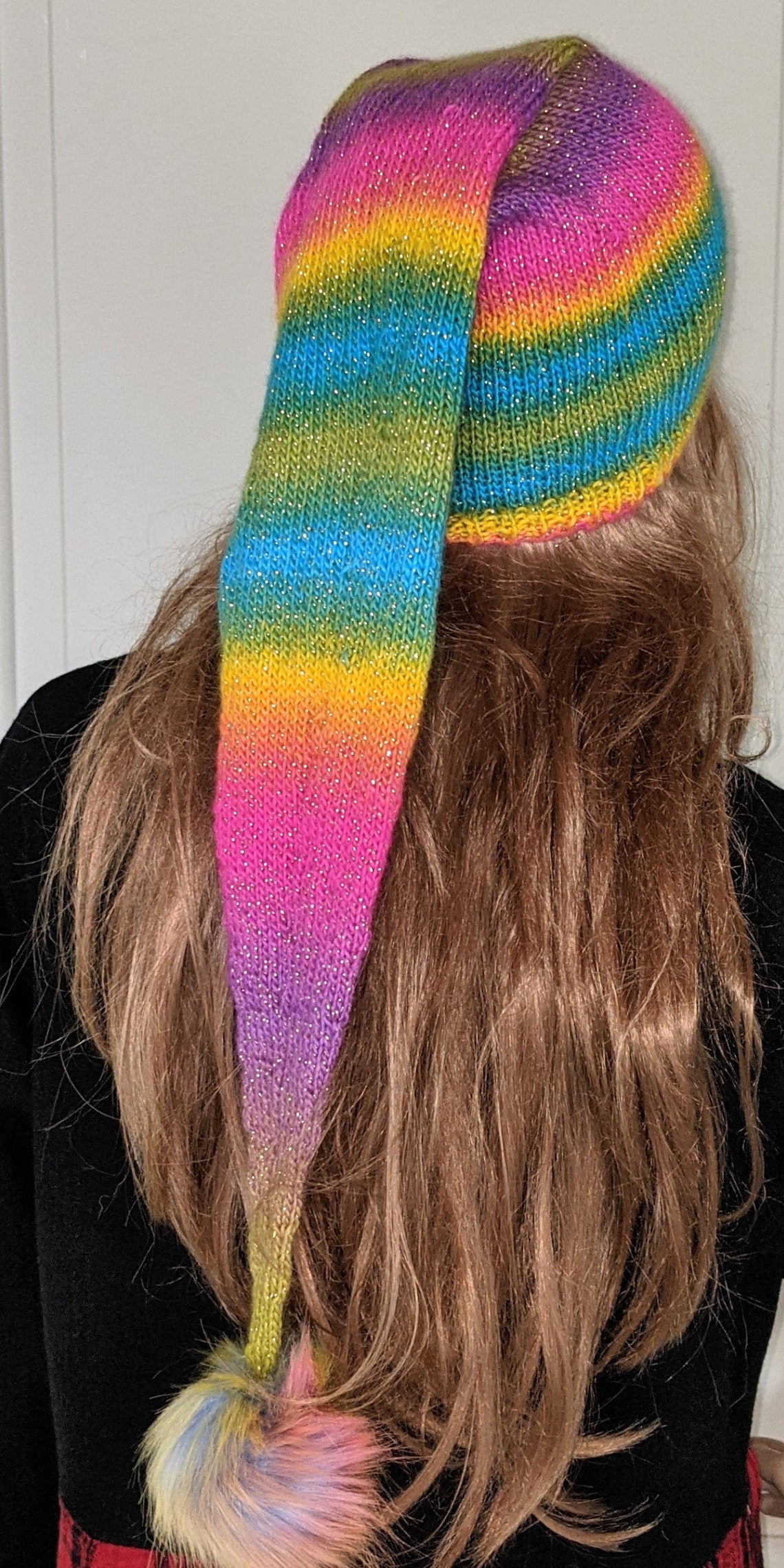Knit Hat DIGITAL PATTERN, Slouchy Elf Hat Pattern - Etsy