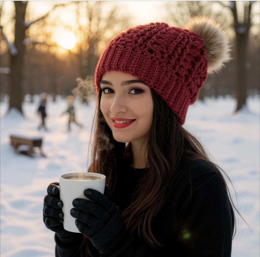 Climbing Cluster Beanie DIGITAL PATTERN, Crochet Hat Pattern - Etsy