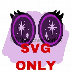 Galaxy Girl Eyes SVG File - Etsy