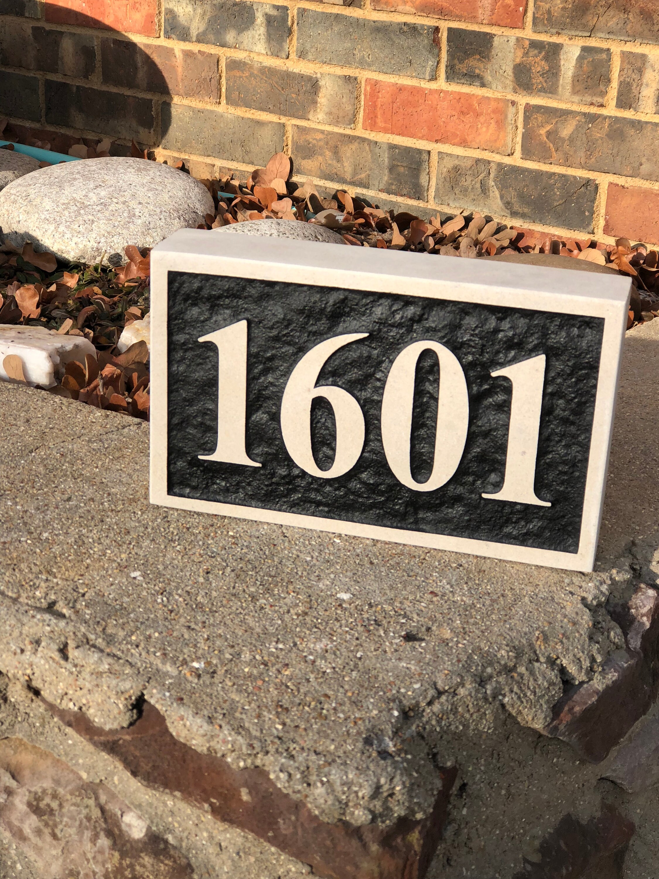 Address Stone House Number Inverted - Etsy