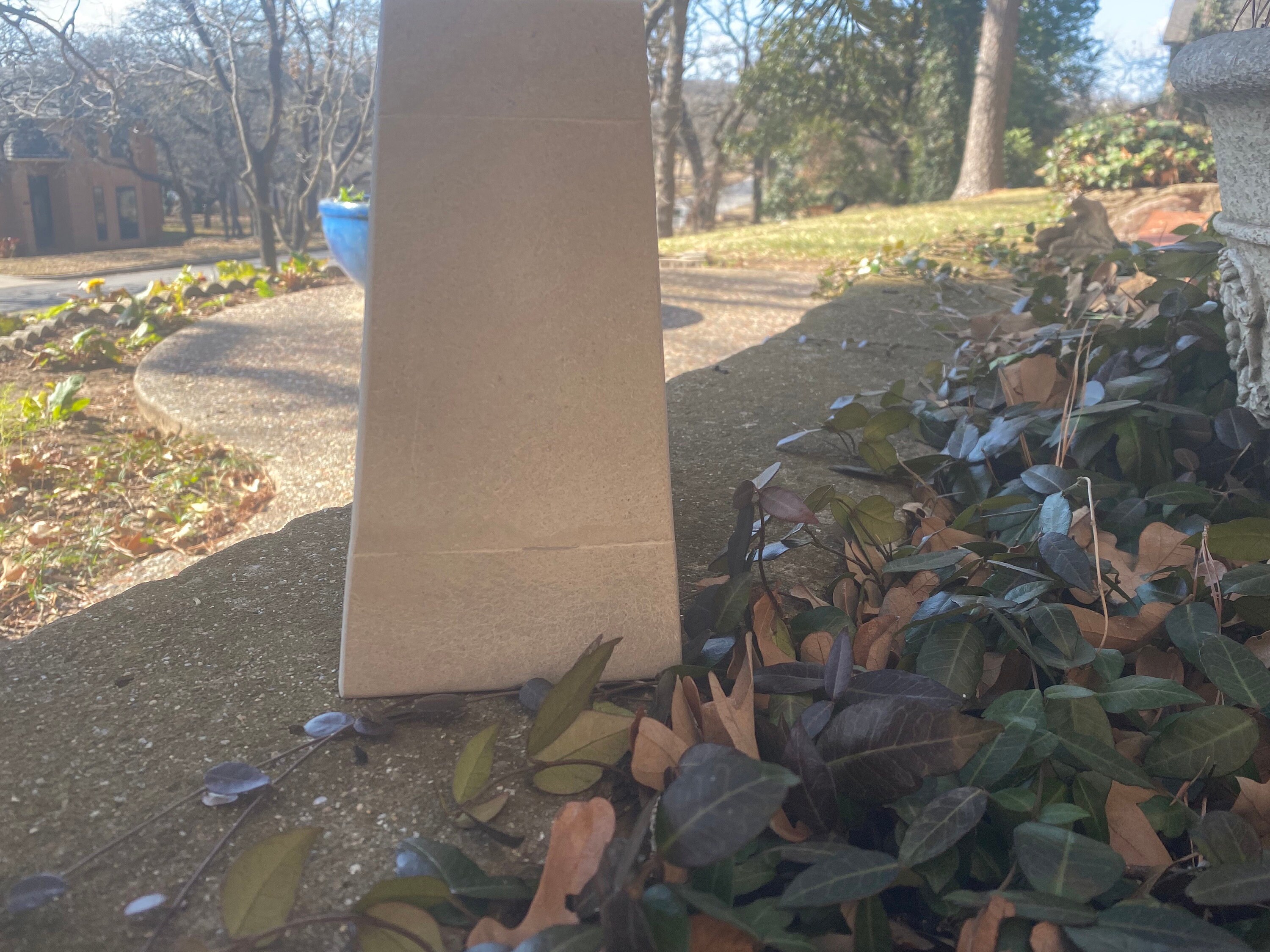 River Oaks/freestanding/stone Address Block/two Sided/house Number - Etsy