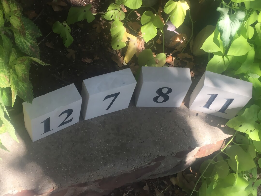 Stone Address Blocks in Single Letter Blocks - Etsy