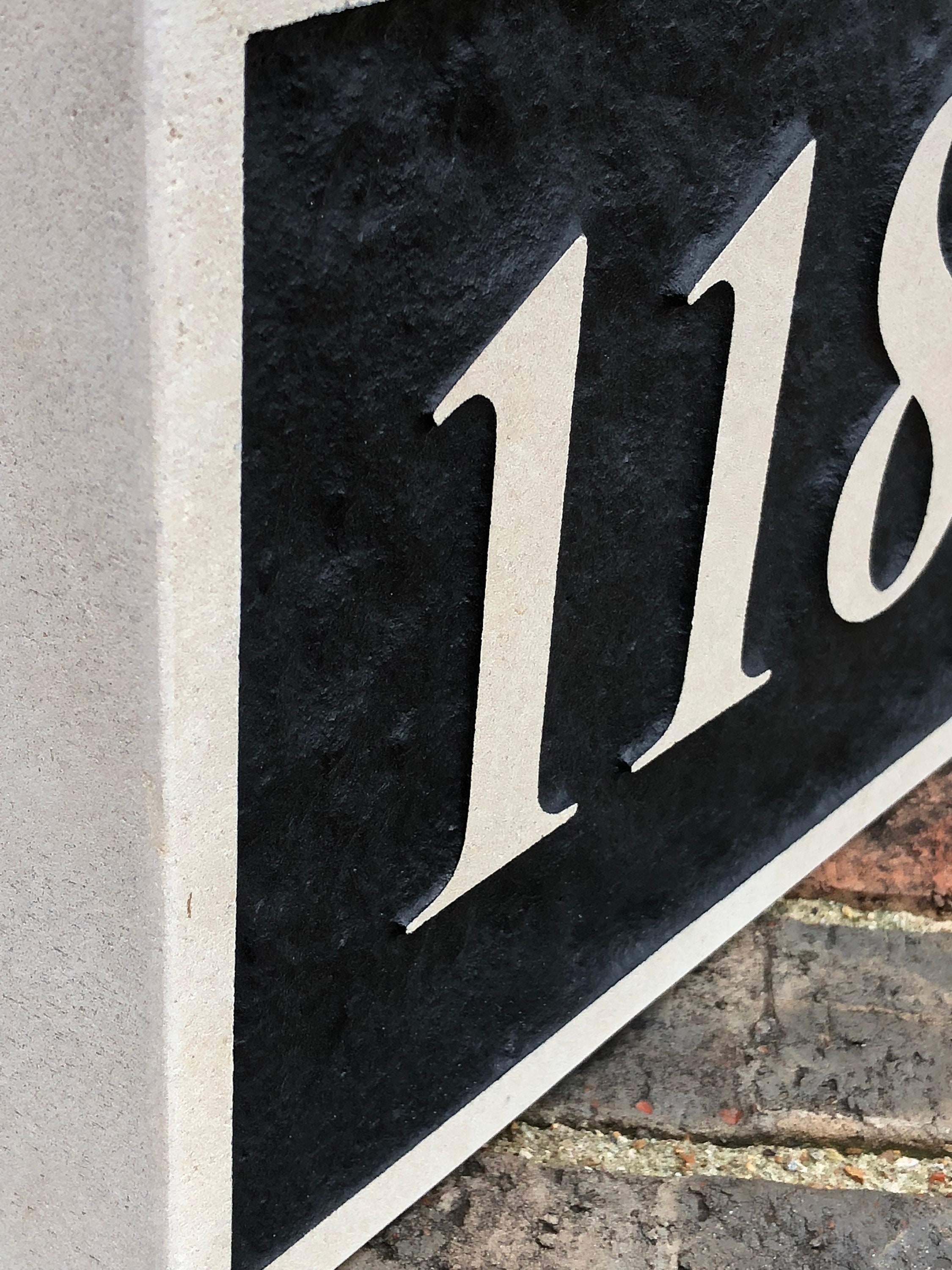 Address Stone House Number Inverted - Etsy
