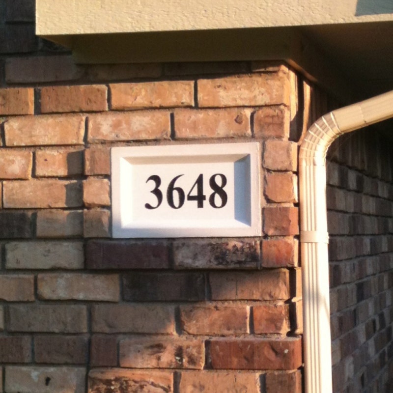 Outdoor Numbers Plaque - Etsy