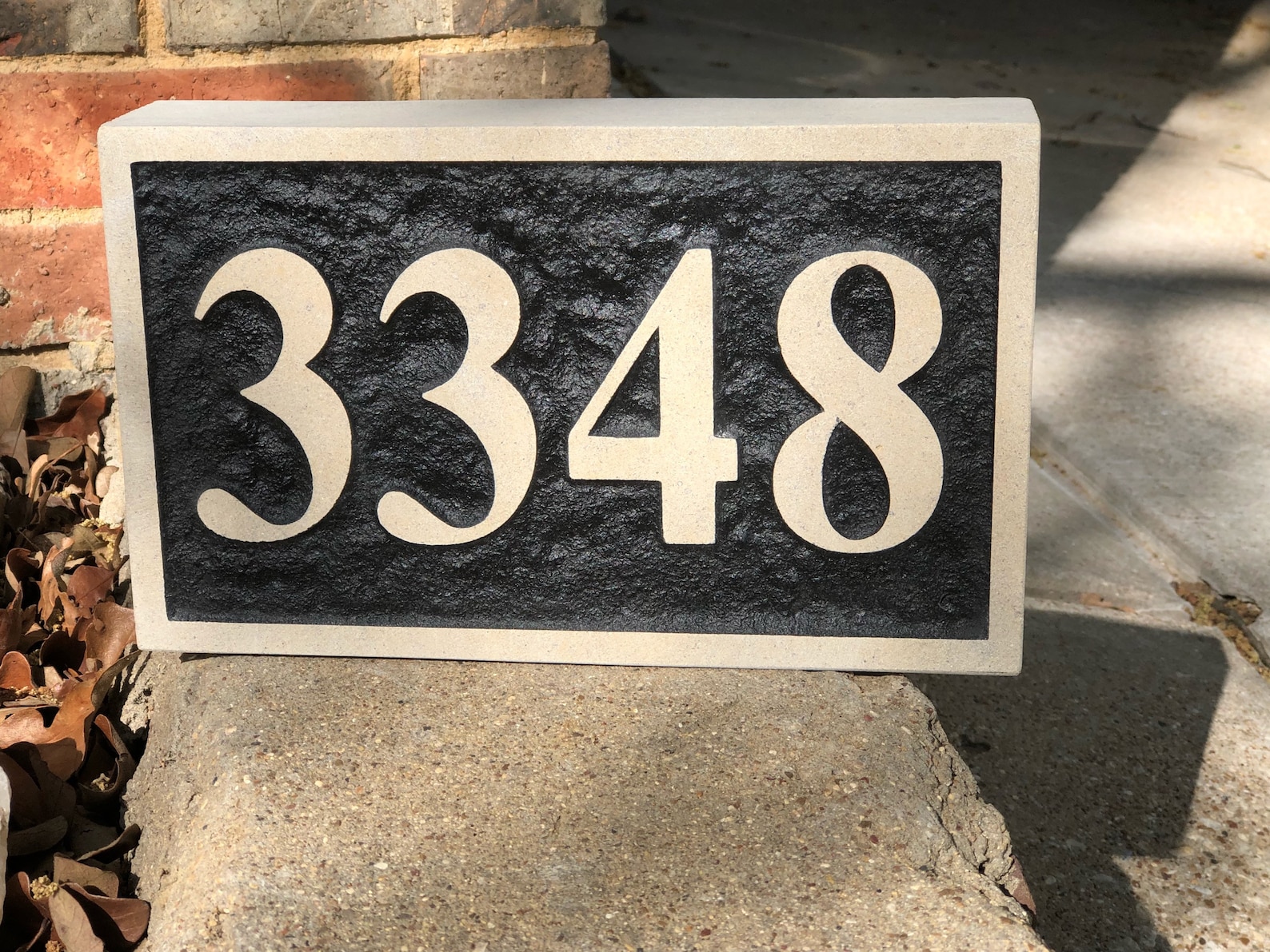 Address Stone House Number Inverted - Etsy