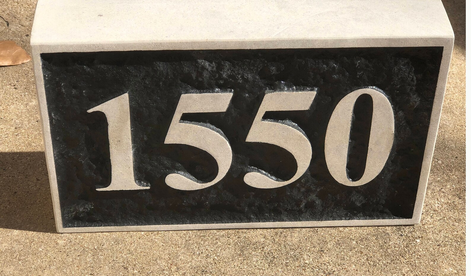 Address Stone House Number Inverted - Etsy