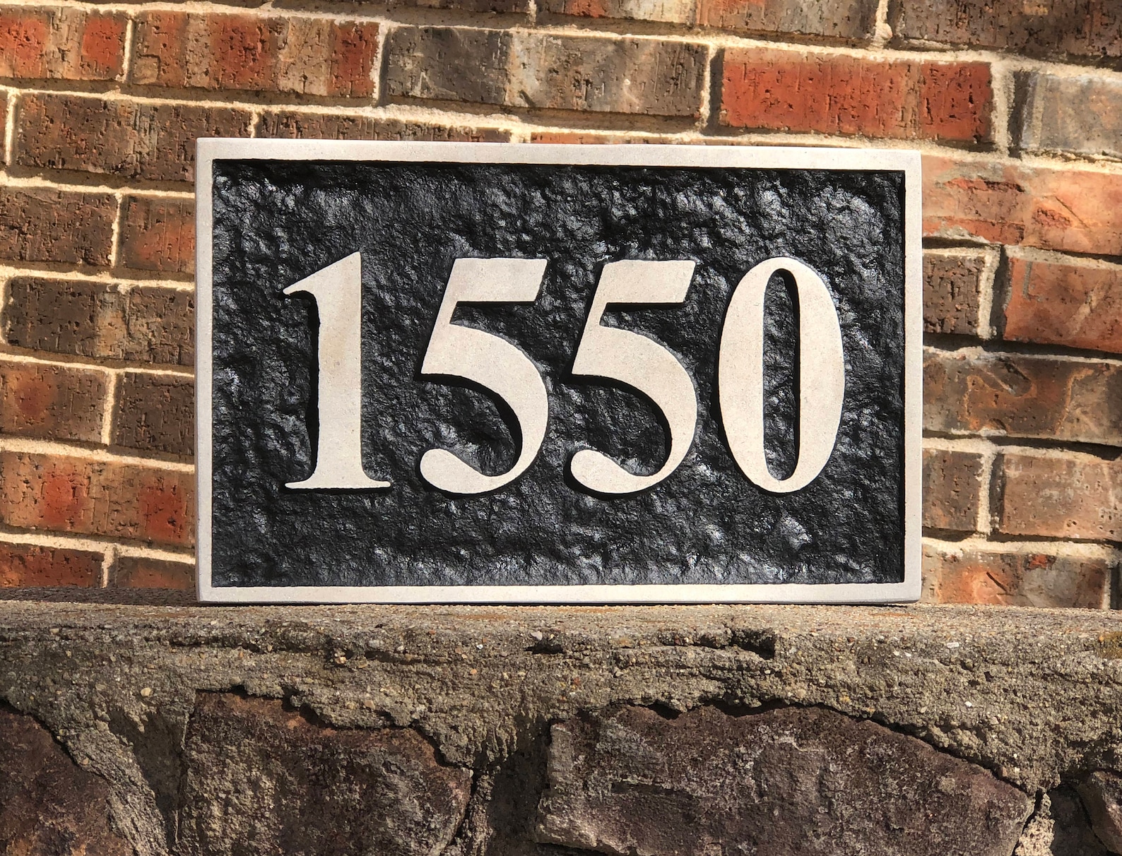 Address Stone House Number Inverted - Etsy