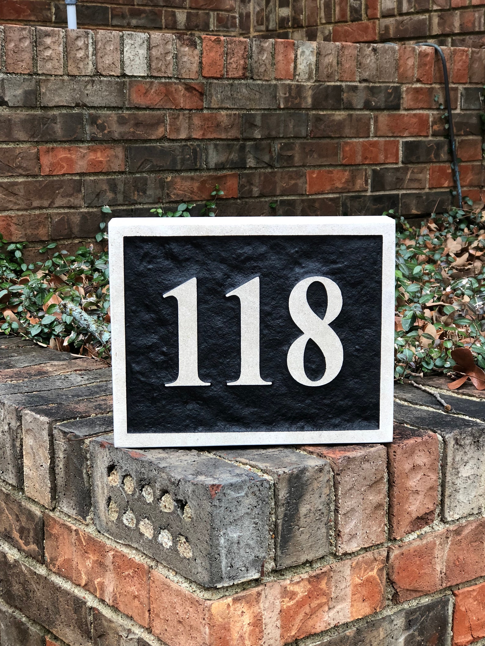 Address Stone House Number Inverted - Etsy
