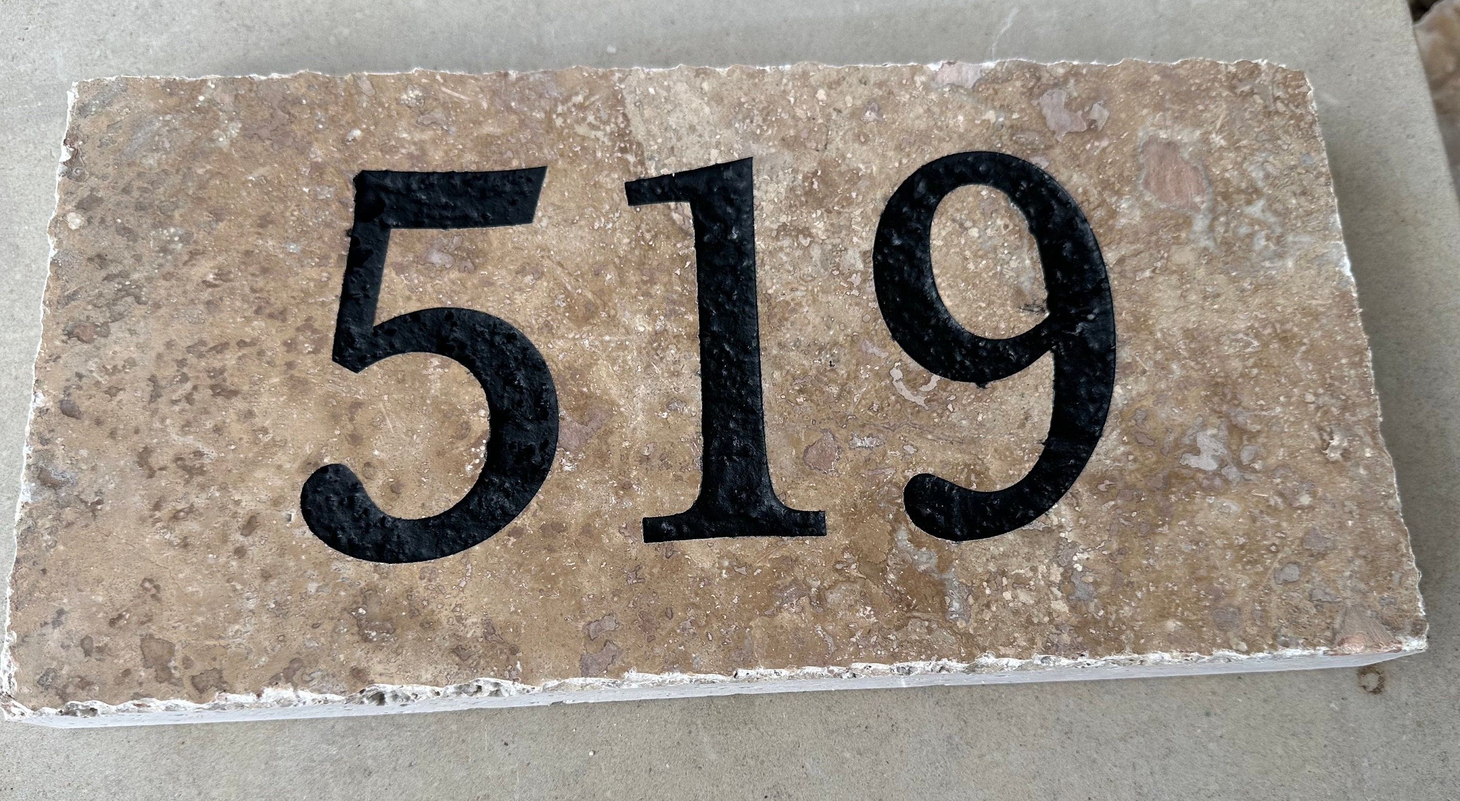 Address Plaque Antiqued Tumbled - Etsy