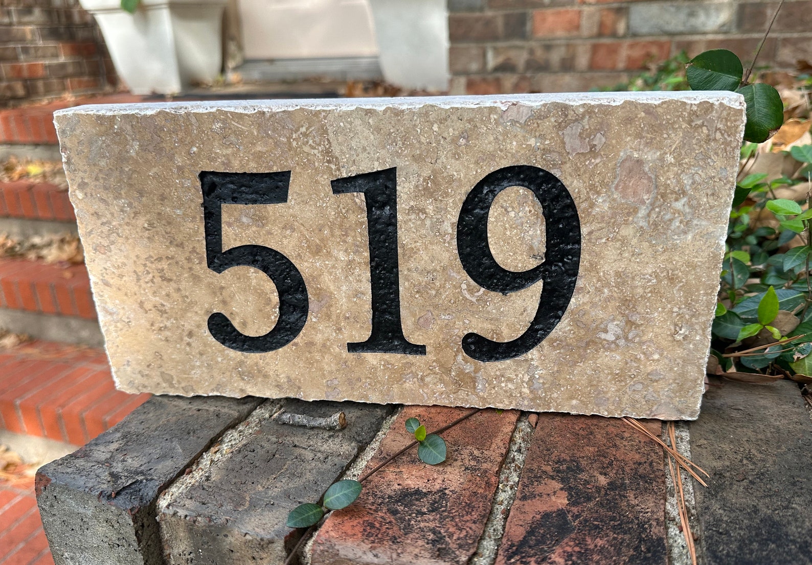 Address Plaque Antiqued Tumbled - Etsy