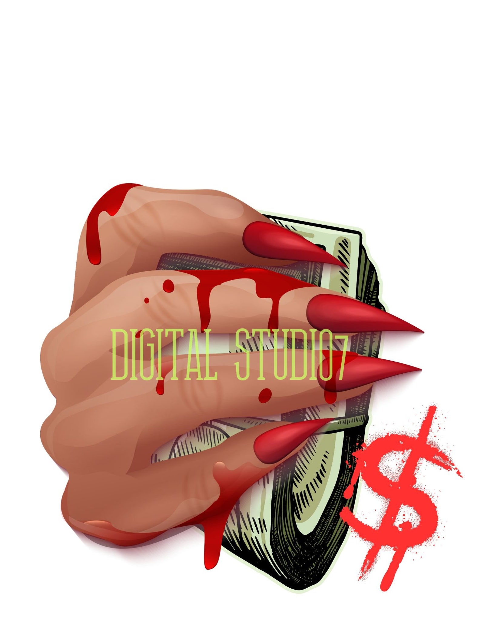 Woman Hand Holding Wad Cash Money Dollar Bills Dollar Signs Hustling ...