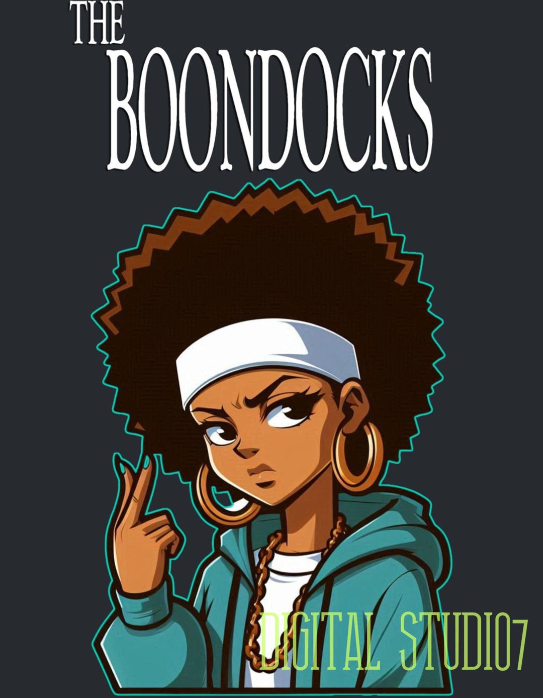 Black Woman Boondocks ,hustle Girl Png, Girl Png , Cricut , Svg , Jpg ...