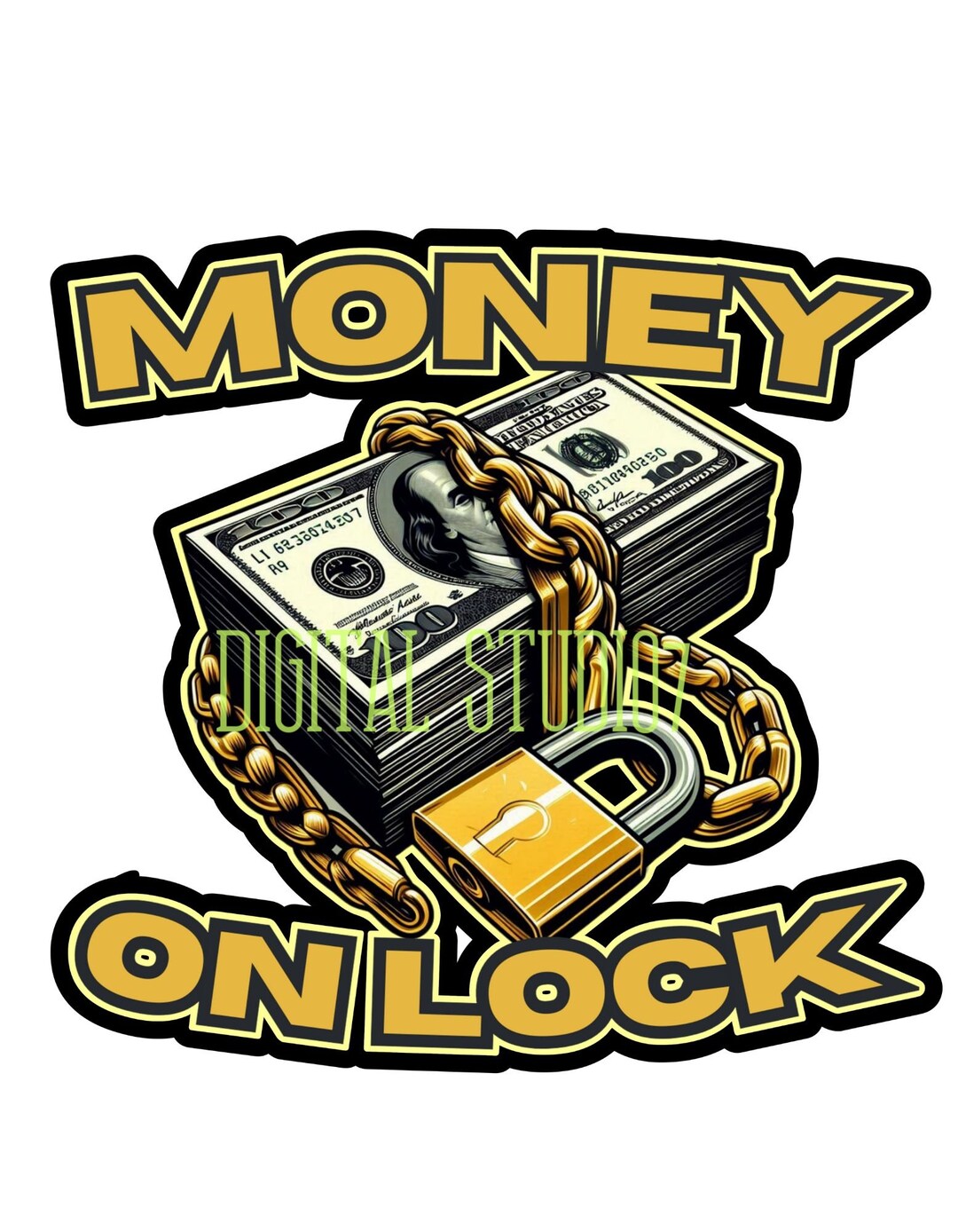 Money on Lock , SVG, PNG ,jpg , Digital , Sublimation , 90s Vintage ...