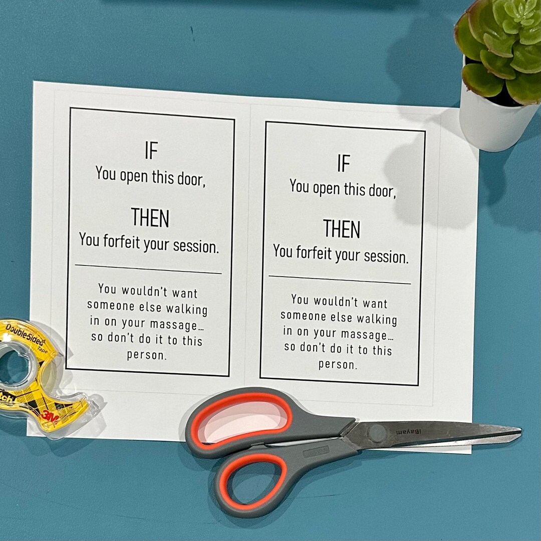 Door Hanger Funny, Quiet Please Door Sign, Session in Service Door ...