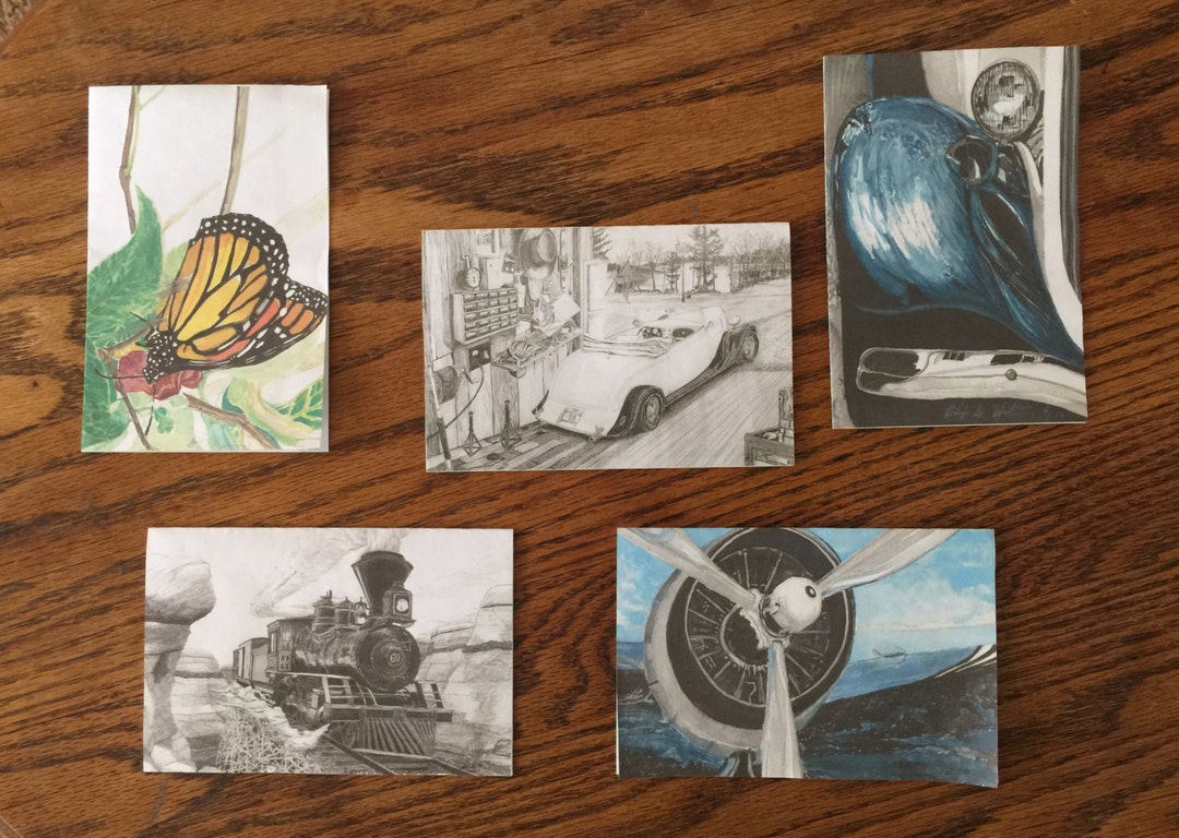 Greeting Cards Selection From Drawing Gallery - 9 Card Assorted or ...