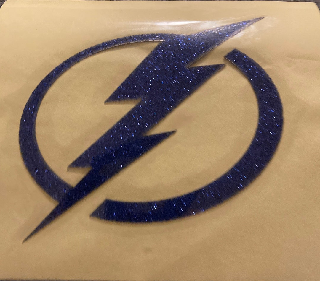 Lightning Logo Blue Glitter - Etsy