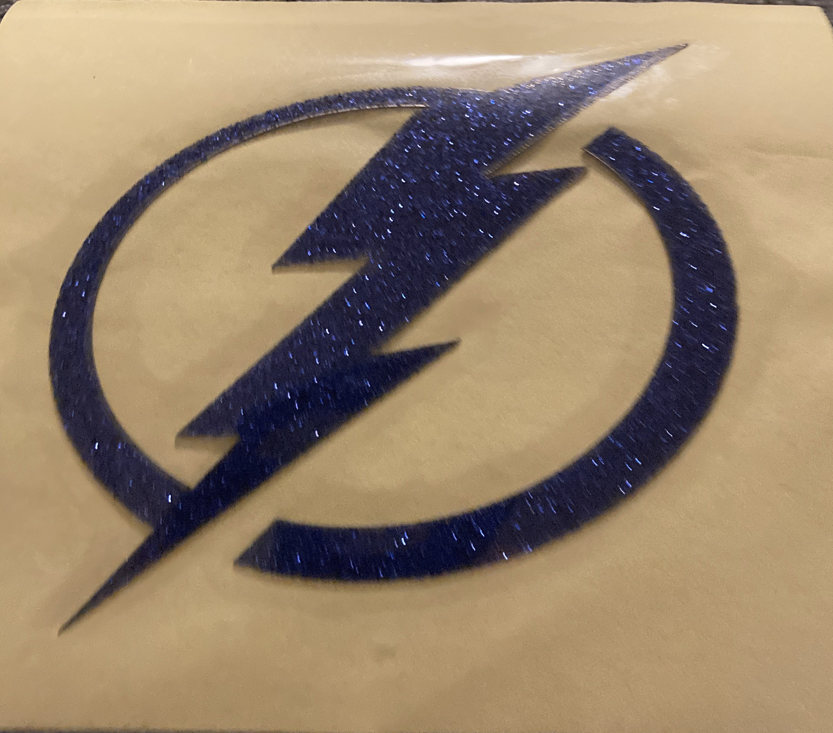 Lightning Logo Blue Glitter - Etsy