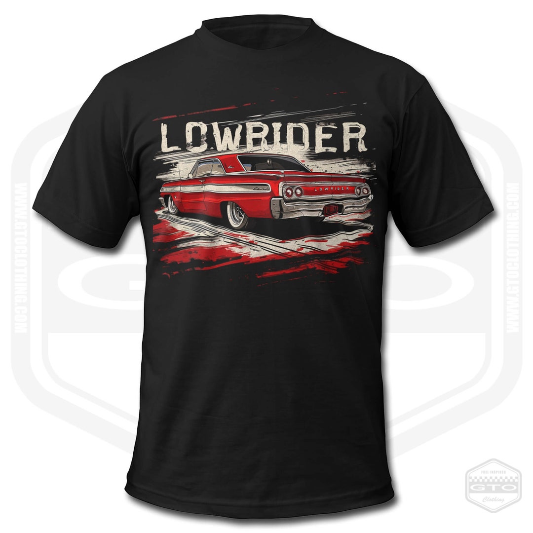 Men's Classic Lowrider Red 3 T-shirt - Etsy