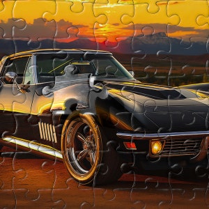 1968 Chevrolet Corvette 2 Muscle Car Jigsaw Puzzle - Etsy