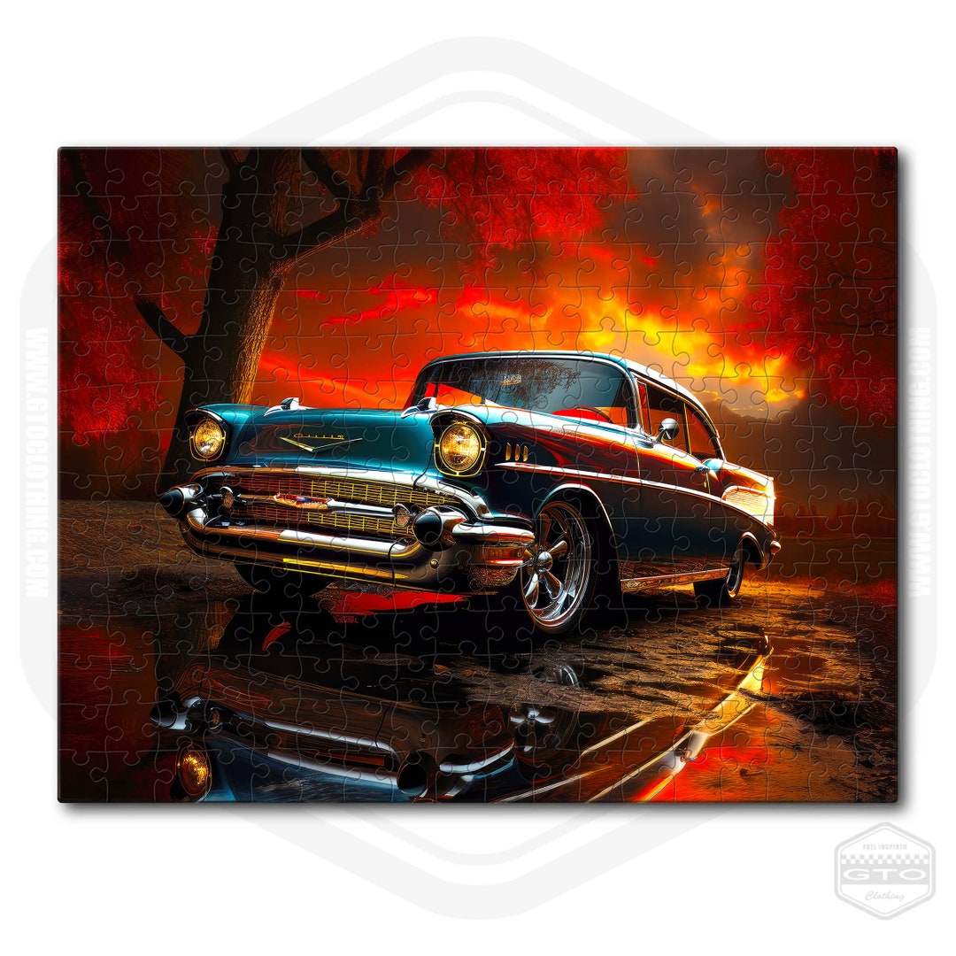 Chevrolet Bel Air Classic Car Jigsaw Puzzle - Etsy