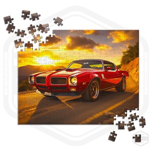 1970 Pontiac Firebird 1 Muscle Car Jigsaw Puzzle - Etsy