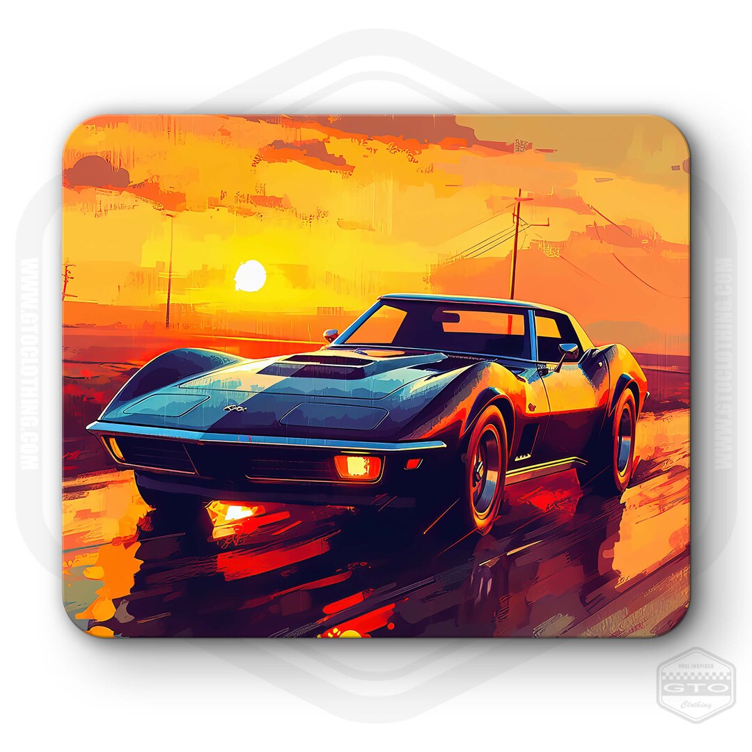Chevrolet Corvette Stingray American Classic Car Mouse Pad | Fan Art - Etsy
