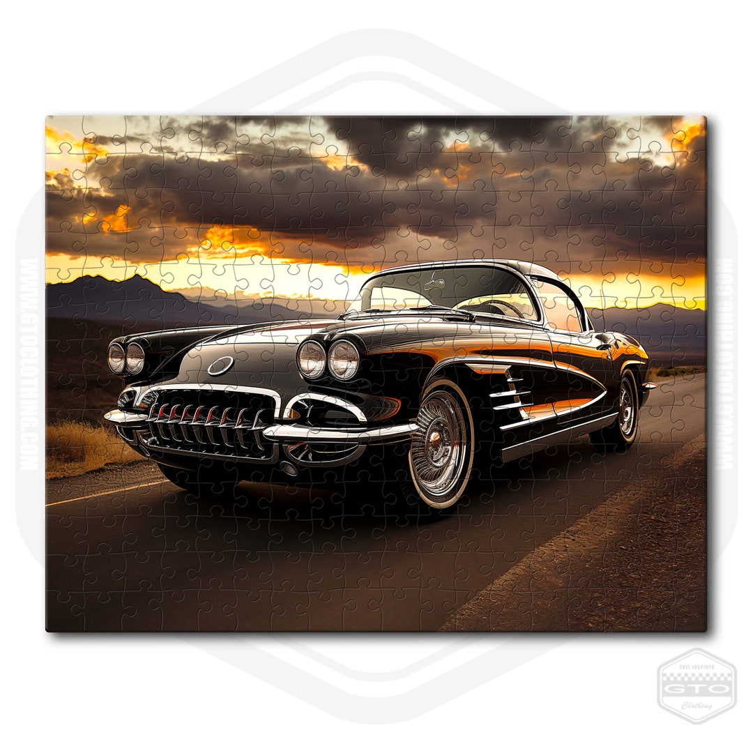 1960 Chevrolet Corvette 1 Jigsaw Puzzle - Etsy