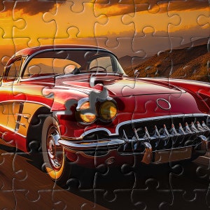 1960 Chevrolet Corvette 3 Jigsaw Puzzle - Etsy