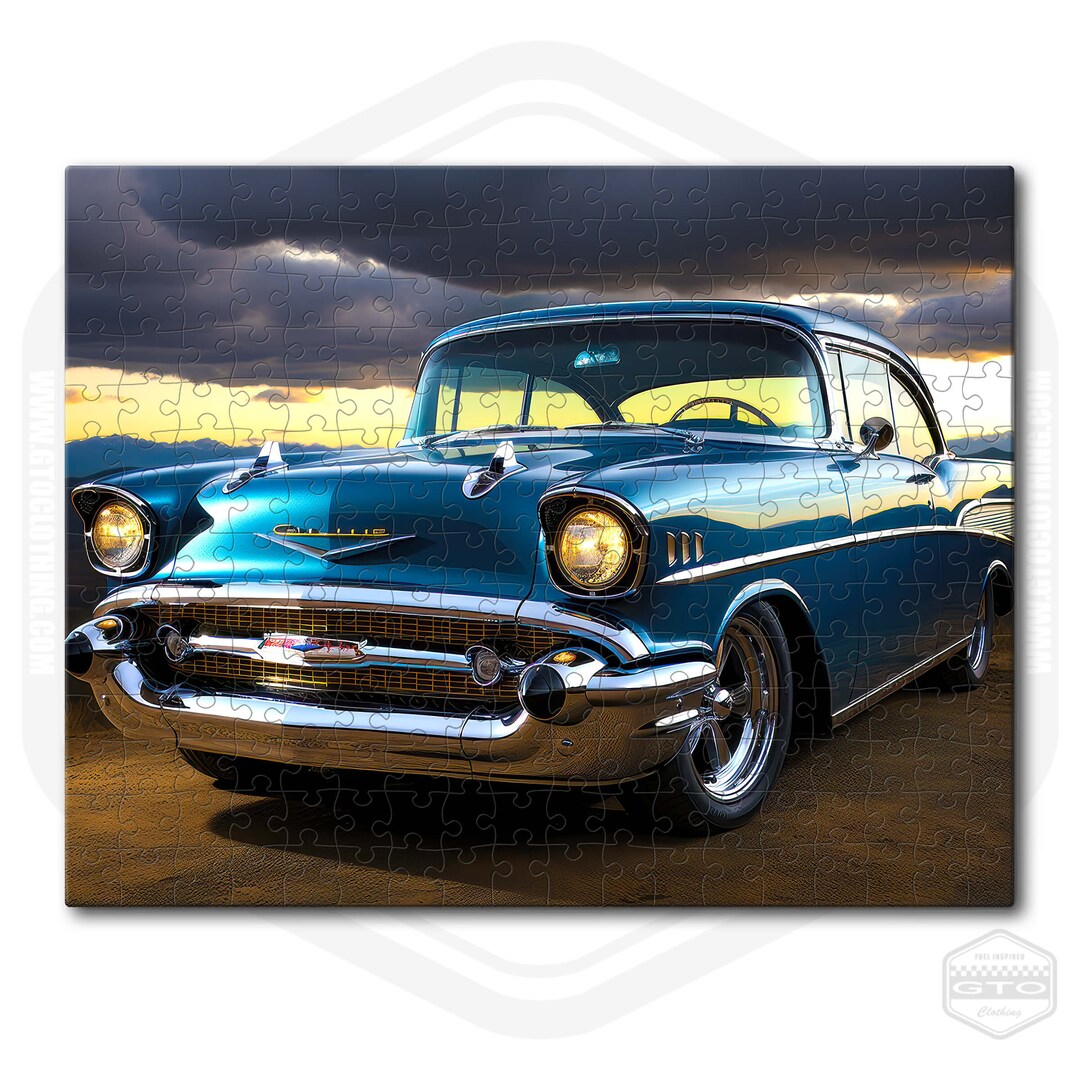 Chevrolet Bel Air 2 Classic Car Jigsaw Puzzle - Etsy