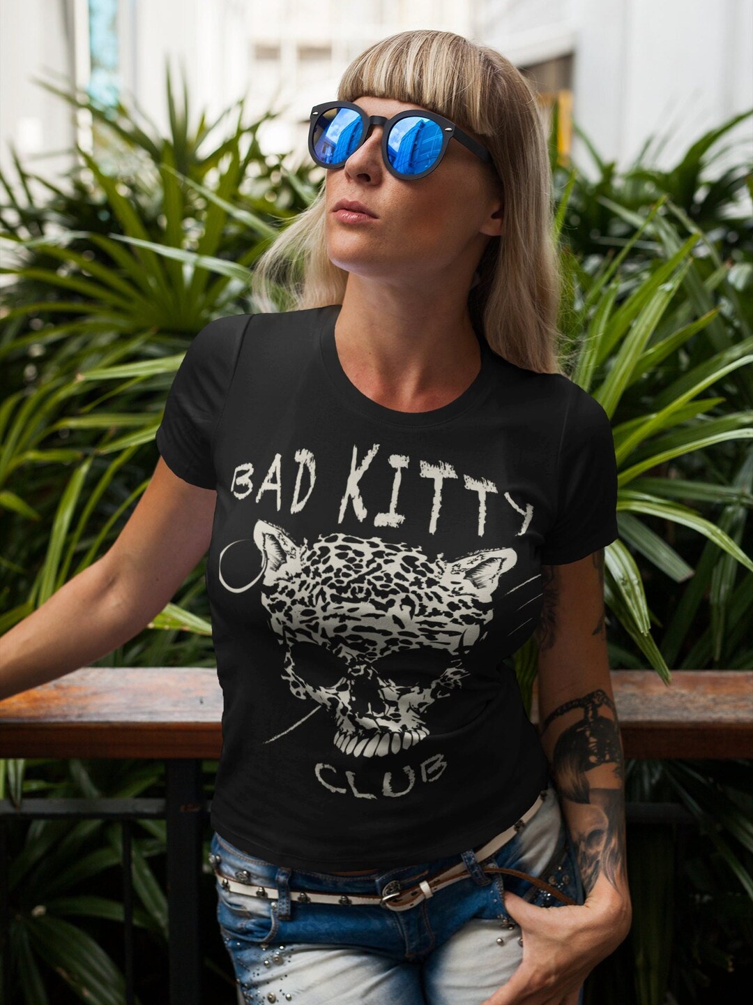 Women's Bad Kitty Club Rockabella T-shirt - Etsy
