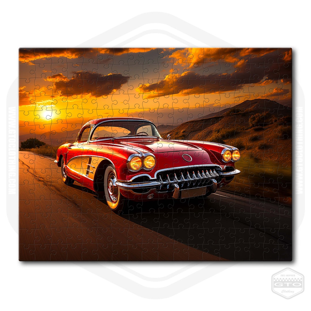 1960 Chevrolet Corvette 3 Jigsaw Puzzle - Etsy