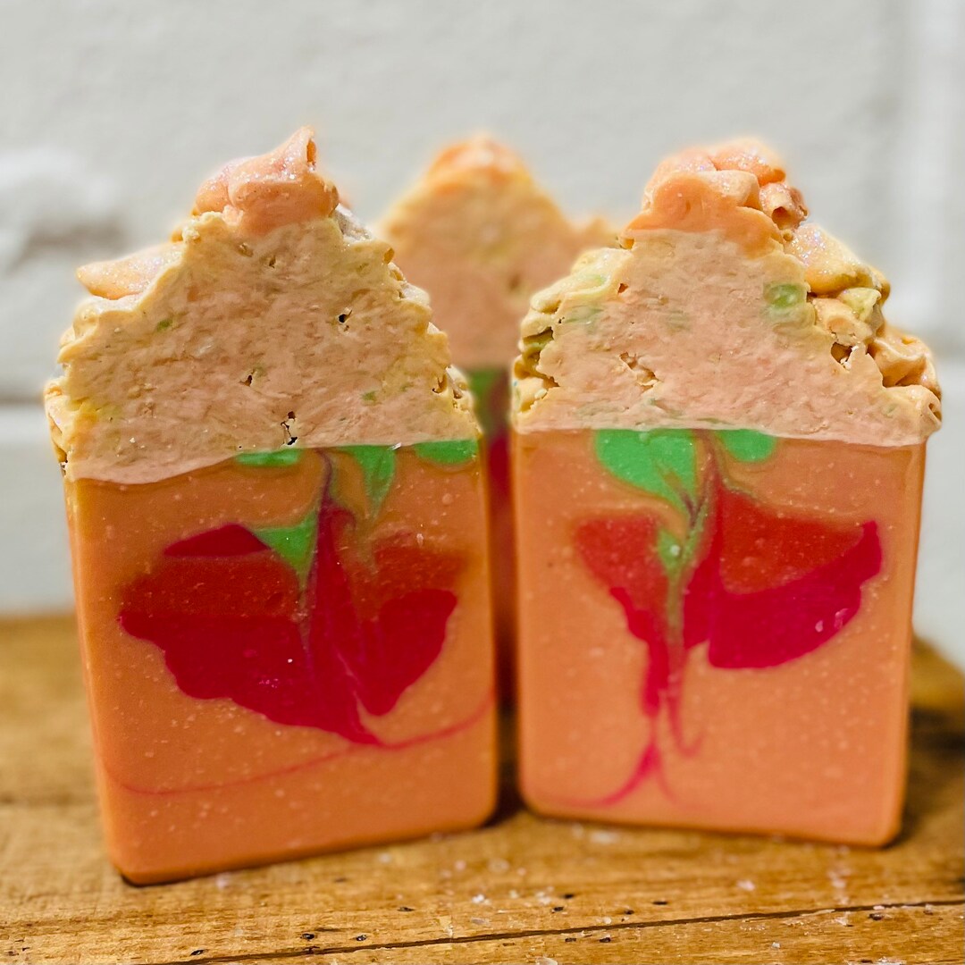 Georgia Peach Handmade Soap, Peach Soap, Peach Kernel Soap, Peach ...