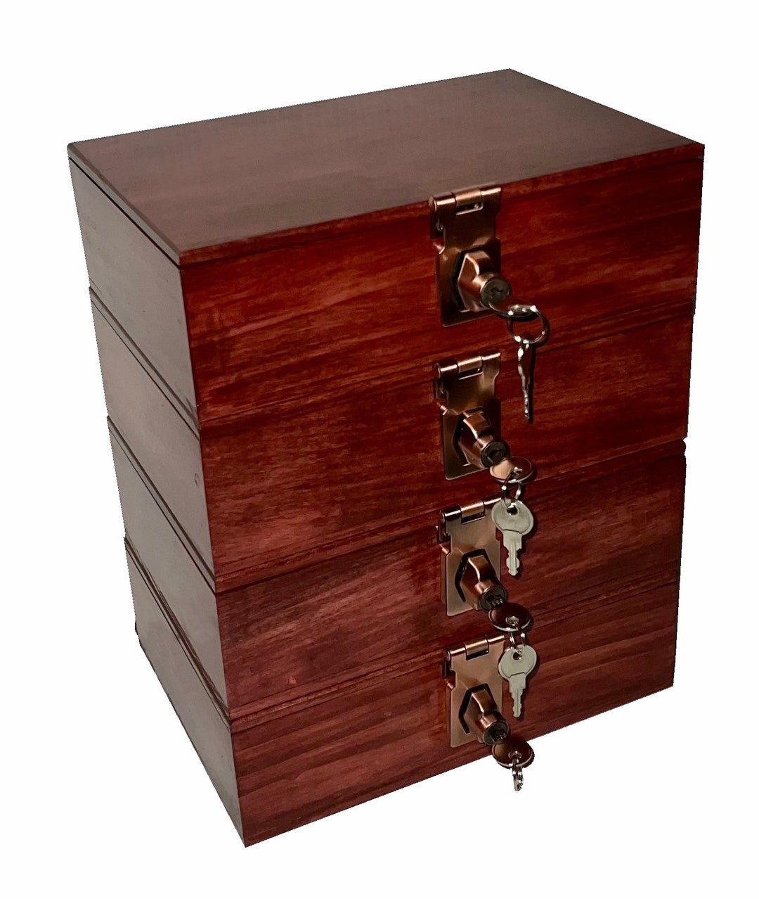 Wood Lock Box - Etsy