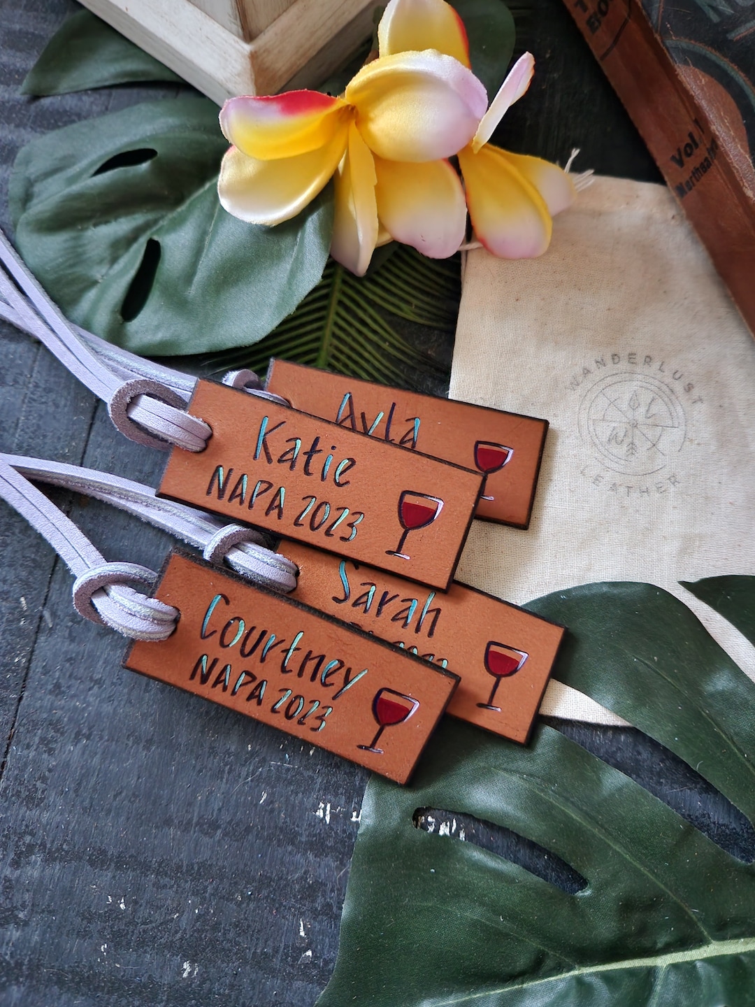 Girls Trip Wine Glass. Wine Glass Tag. Winery Trip Tag. Napa Tag. - Etsy