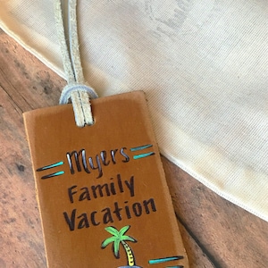 Family Vacation Luggage Tags. Family Vacation Tags. Tropical | Etsy