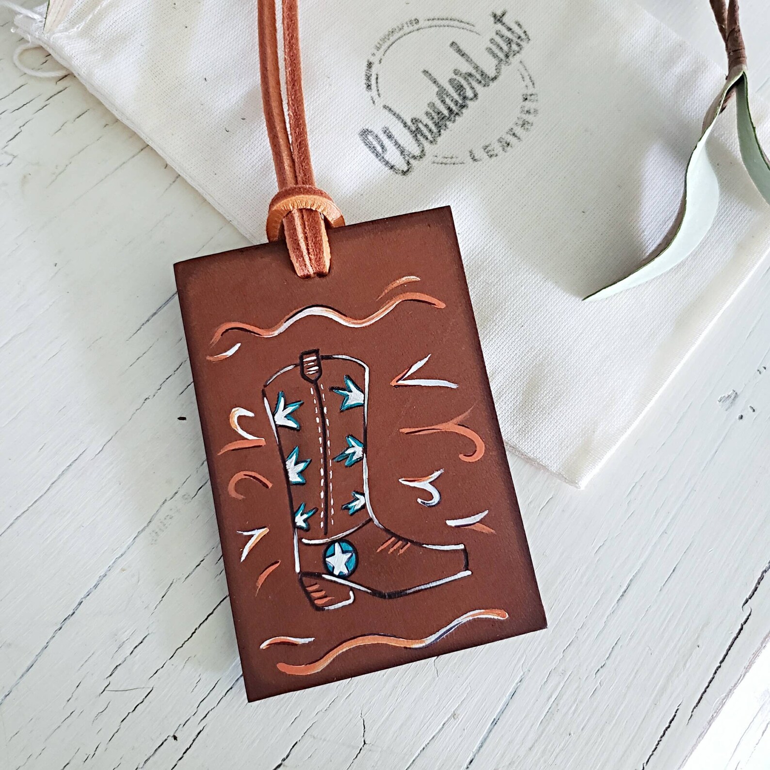 Cowgirl Boot Luggage Tag. Country Luggage Tag. Country Wedding | Etsy