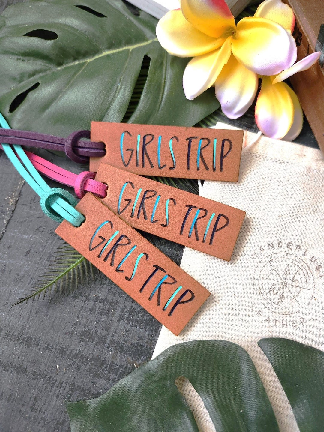 Personalized Girls Trip Luggage Tag, Custom Travel Tag, Vacation Gift ...