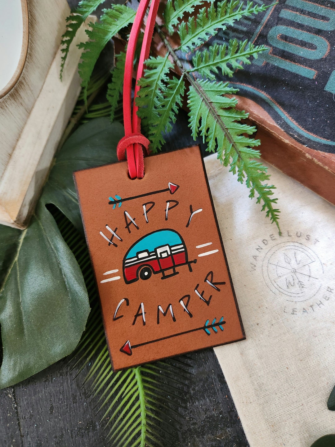 Retro Camper Luggage Tag. Camper Luggage Tag. Luggage Tag Gift - Etsy
