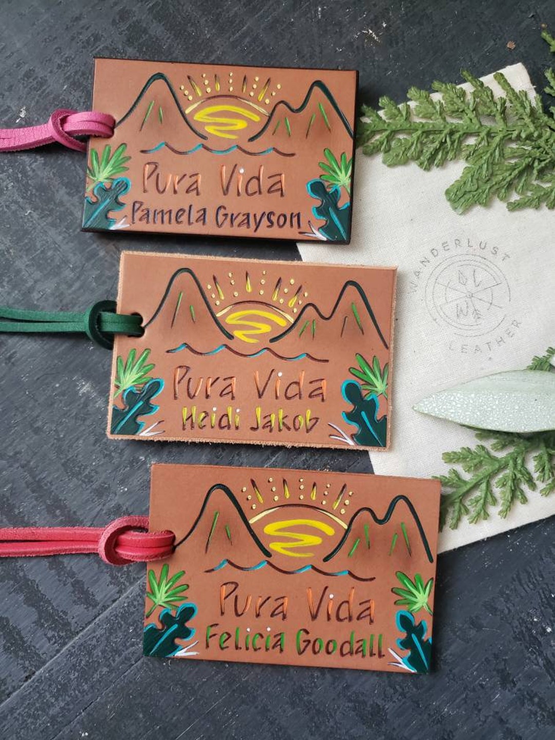 Pura Vida Tag. Costa Rica Tag. Tropical Tag. Beach Tag. - Etsy.de