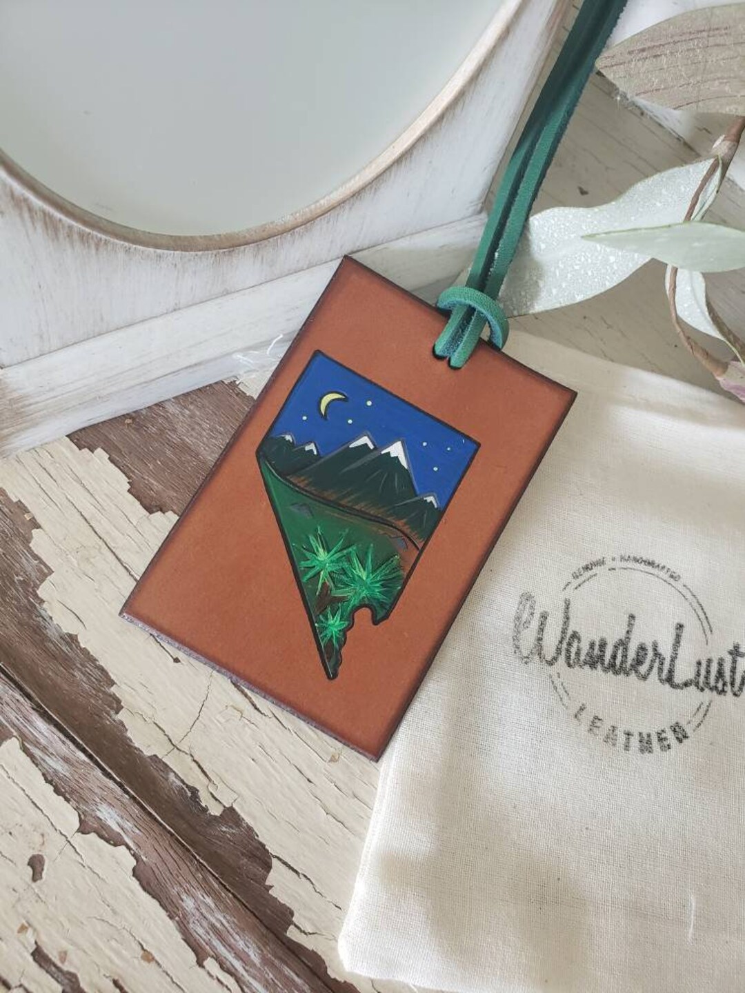 Personalized State Luggage Tag. Mountain Luggage Tag. Montana Luggage ...