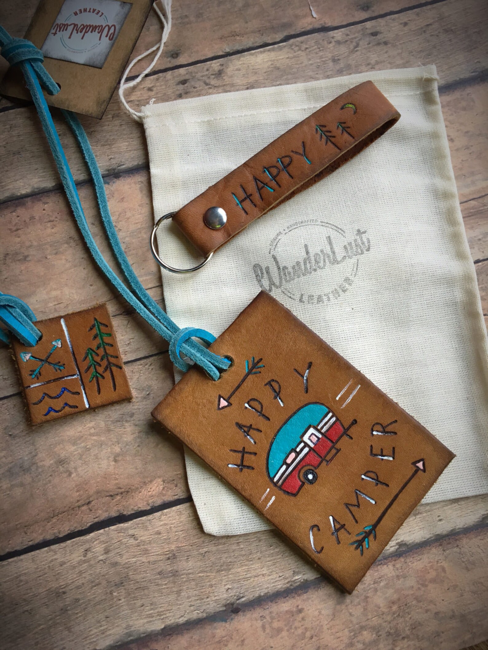 Retro Camper Luggage Tag. Camper Luggage Tag. Luggage Tag Gift | Etsy