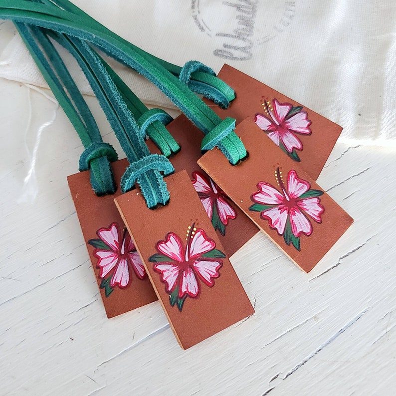 Hibiscus Tag. Hibiscus Favors. Hibiscus Luggage Tag. Hibiscus. - Etsy
