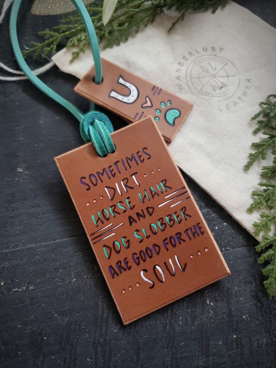 Horse Luggage Tag. Horse Tags. Horse Gift. Horse Luggage Tags. - Etsy