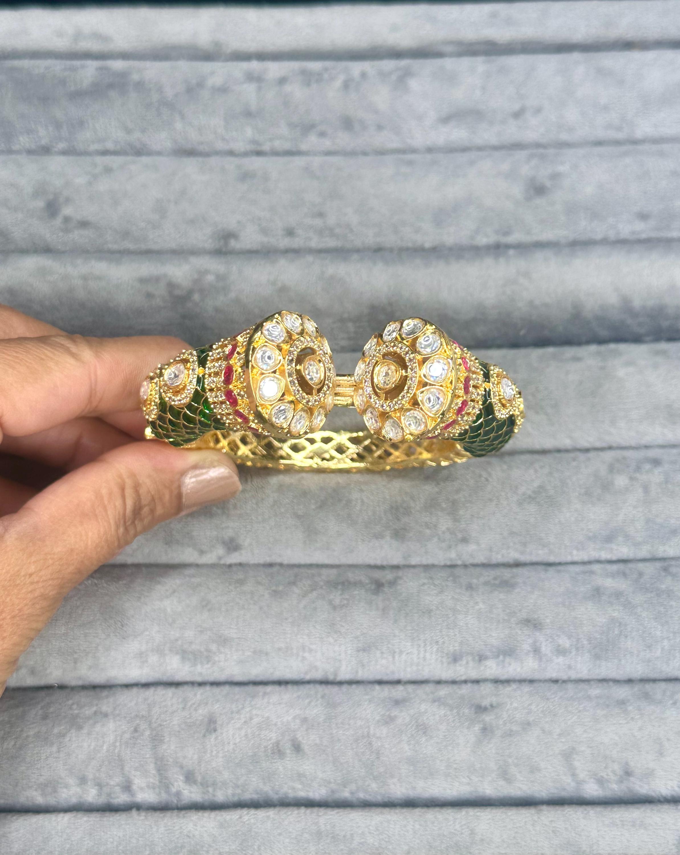 Sabyasachi Inspired Uncut Polki Kundan Designer Bangles - Etsy