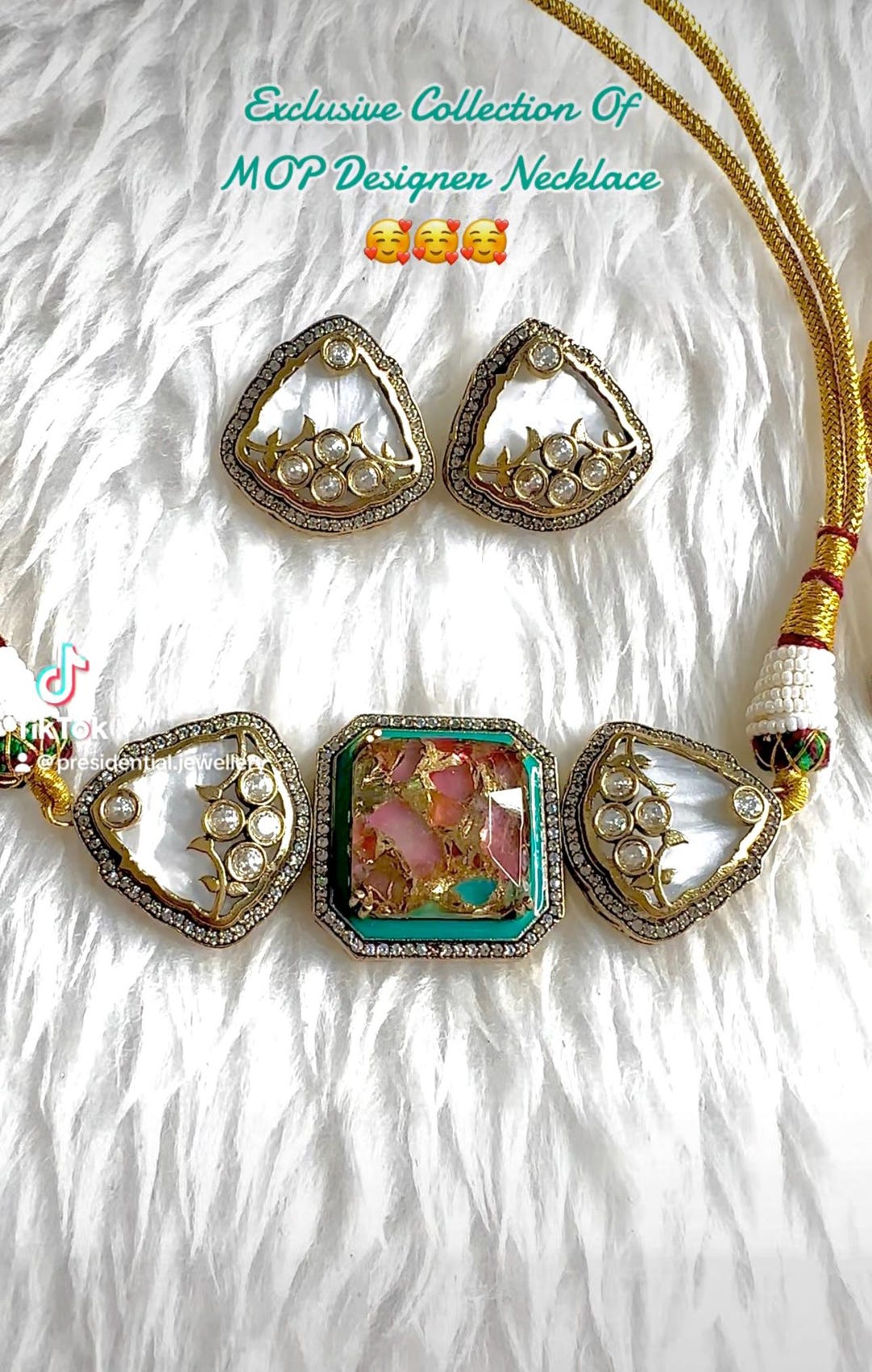 Exclusive Collection of MOP Designer Choker Set - Etsy