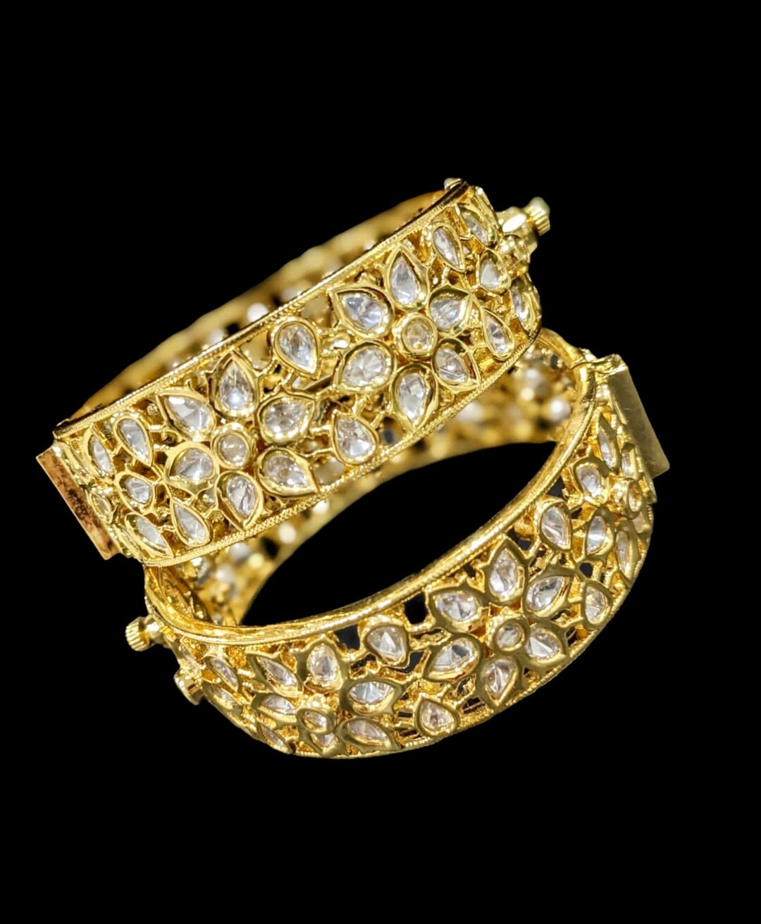 Sabyasachi Inspired Uncut Polki Kundan Designer Bangles - Etsy