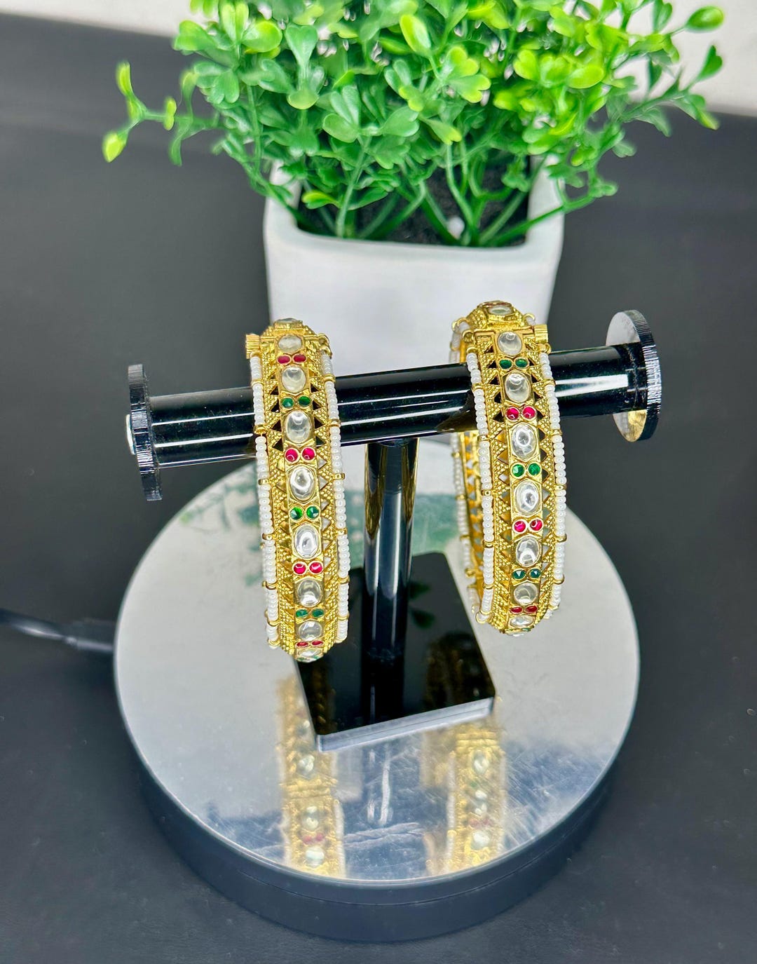 Sabyasachi Inspired Pachi Kundan Designer Bangles - Etsy