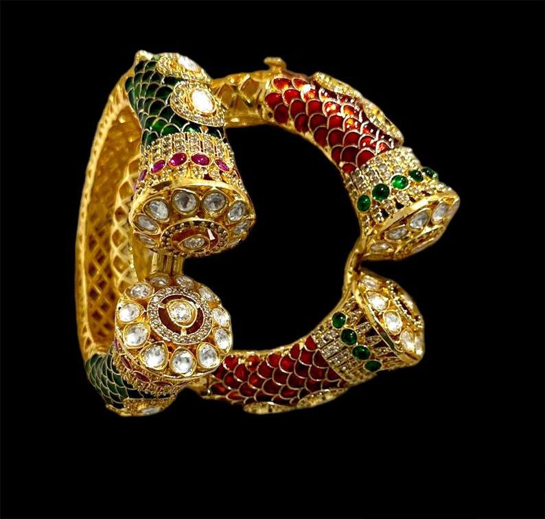 Sabyasachi Inspired Uncut Polki Kundan Designer Bangles - Etsy
