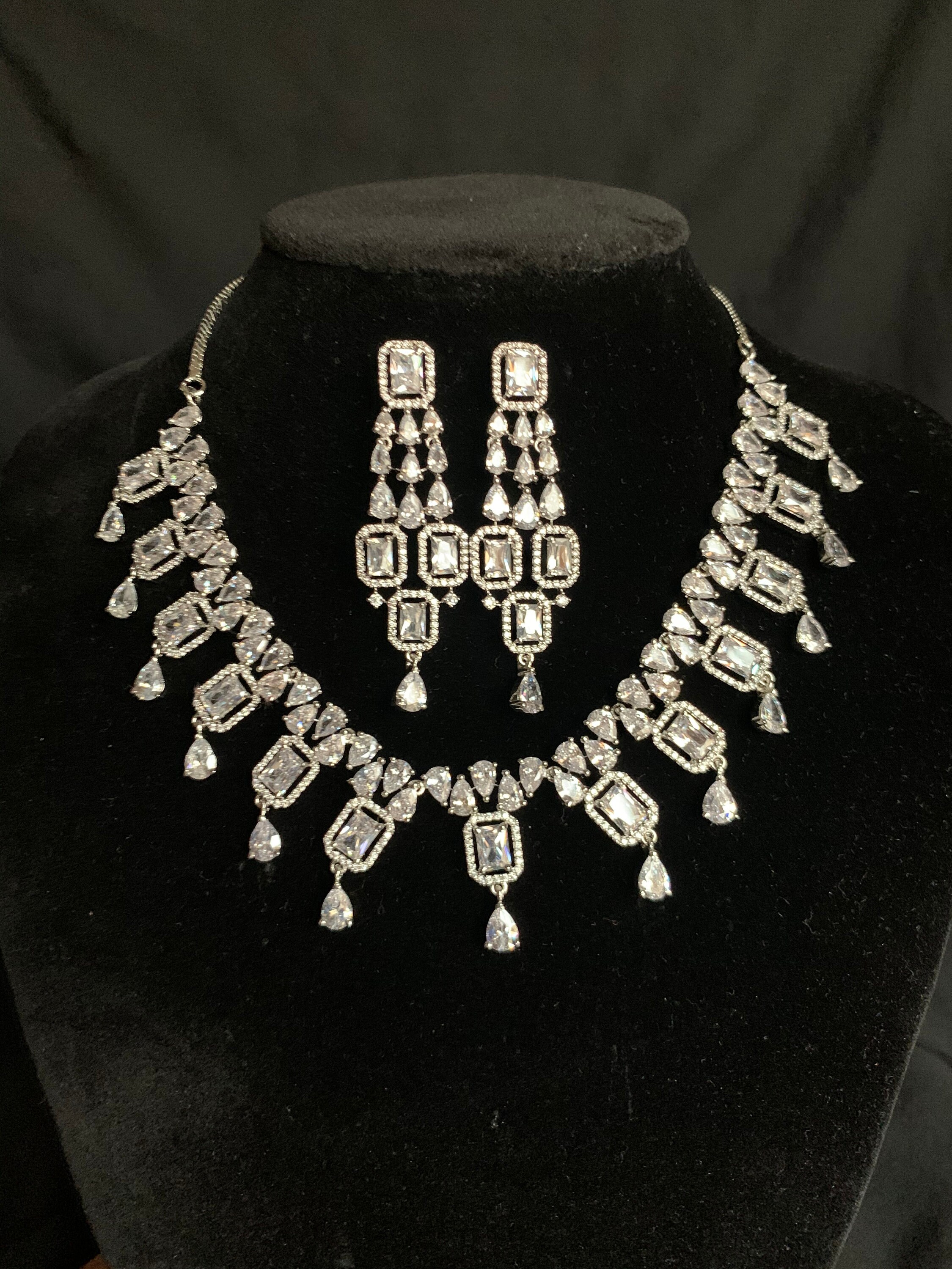 High Quality American Diamond Set - Etsy